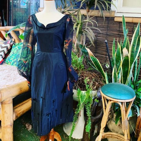 1960's Little Black Cocktail Dress by Van Roth - TikiQueen