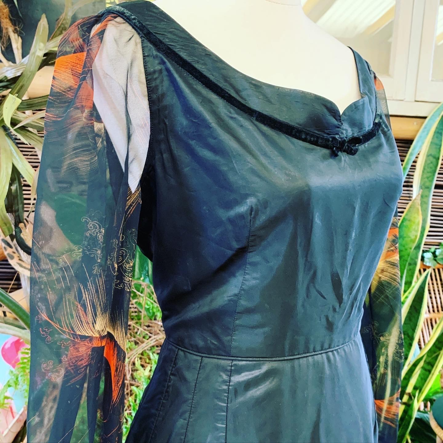 1960's Little Black Cocktail Dress by Van Roth - TikiQueen