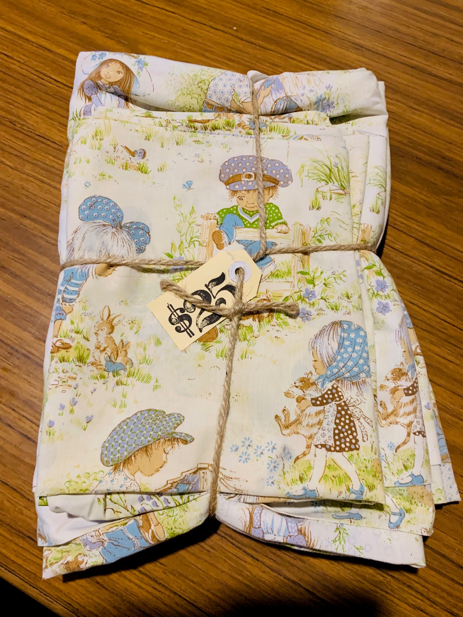 Original Retro Sarah Kay Style Kids Single Sheet Set - TikiQueen