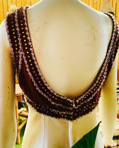 1960's Beaded Formal Gown by Van Roth - TikiQueen