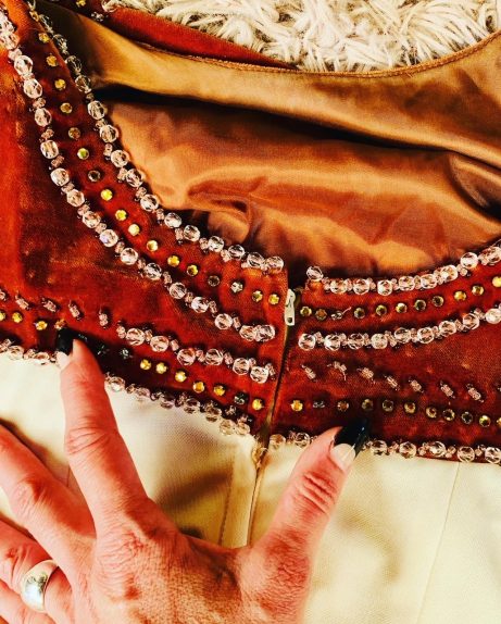 1960's Beaded Formal Gown by Van Roth - TikiQueen