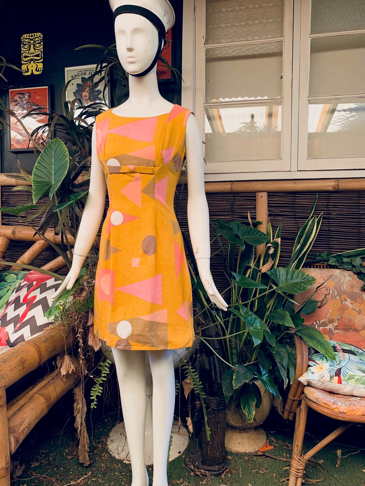 1960's Abstract Go-Go Dress by Wembley of Sydney - TikiQueen